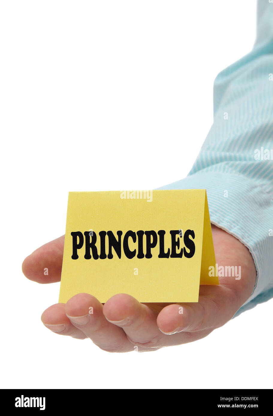 Principles hi-res stock photography and images - Alamy