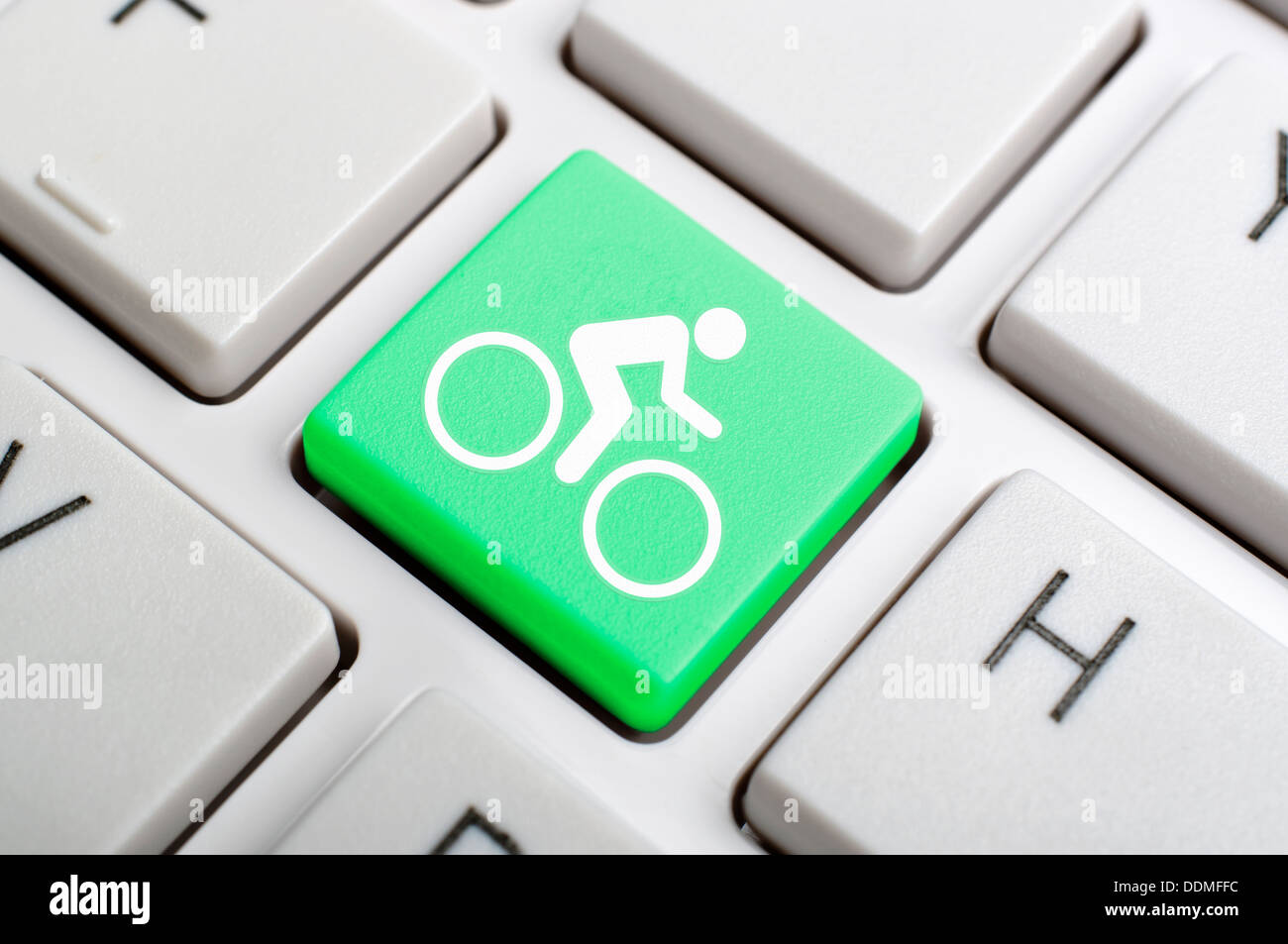 Bike on keyboard Stock Photo - Alamy