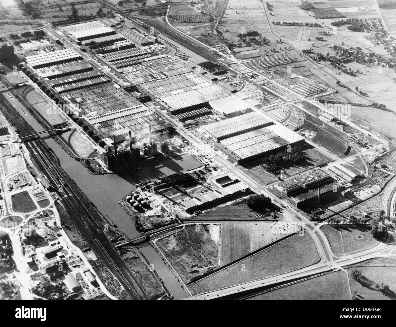 The Volkswagen factory at Wolfsburg, Germany, 1960s. Artist: Unknown ...