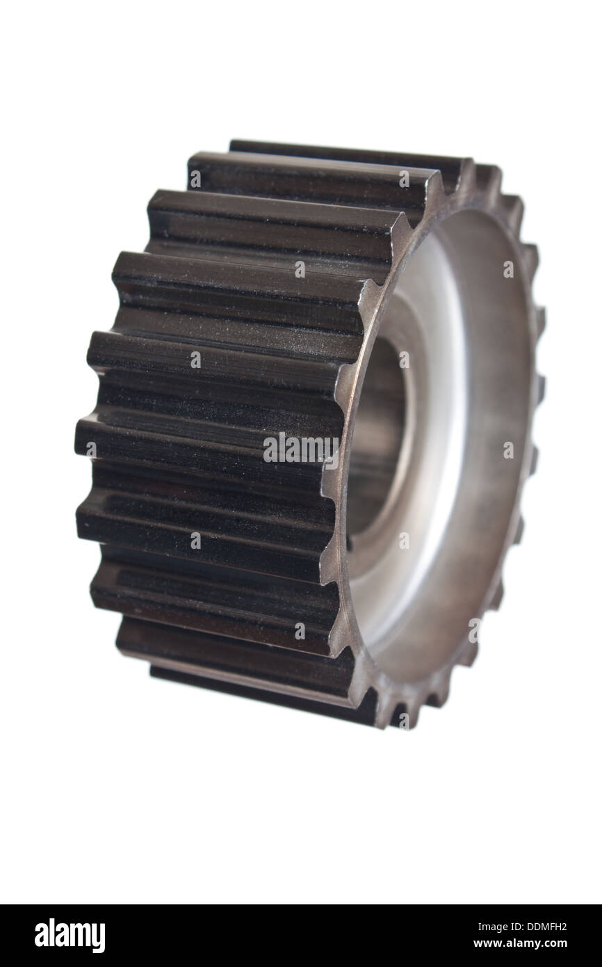 single gear isolated on white background Stock Photo - Alamy