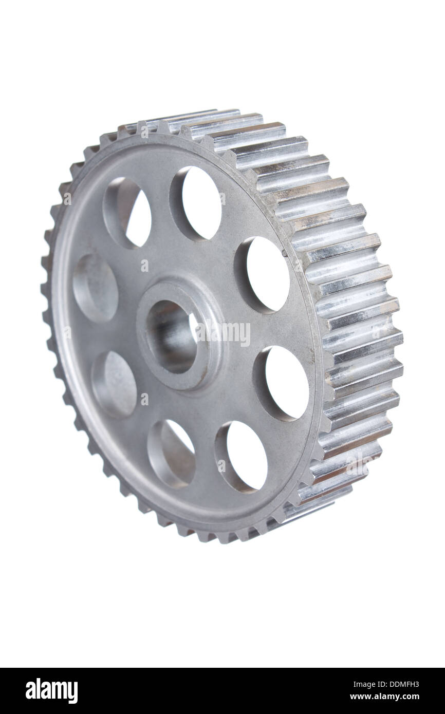 single gear isolated on white background Stock Photo - Alamy