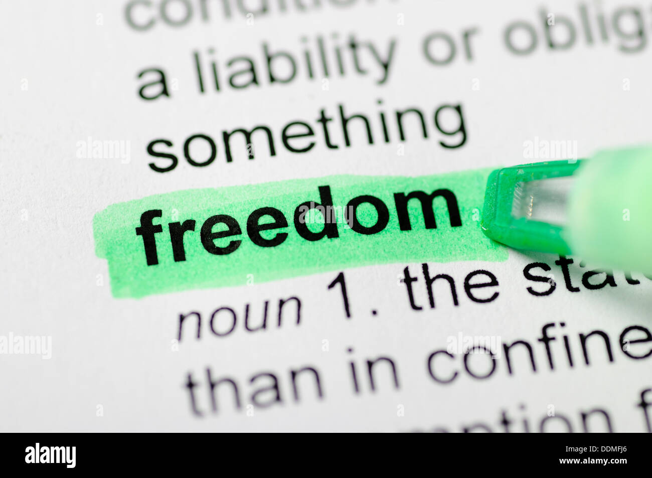 Meaning of freedom hi-res stock photography and images - Alamy