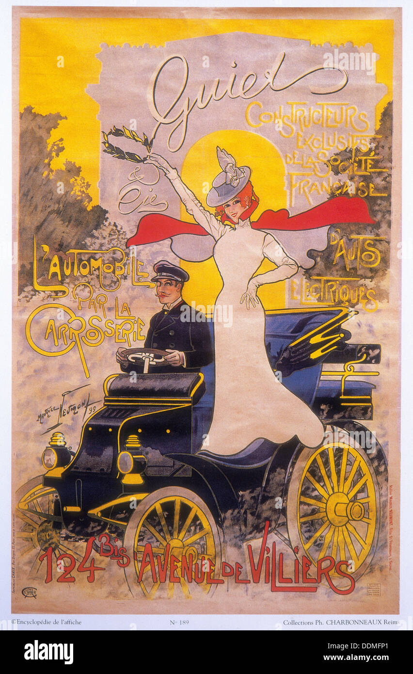 French car advertising poster hi-res stock photography and images - Alamy