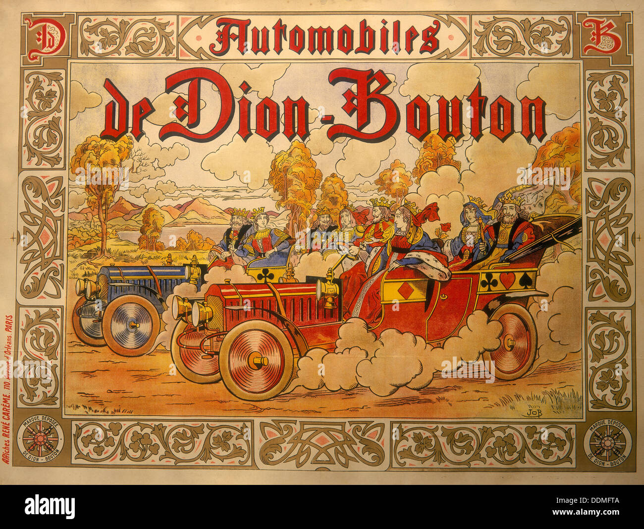 Poster advertising De Dion Bouton cars, (c1920s?). Artist: Job Nixon ...