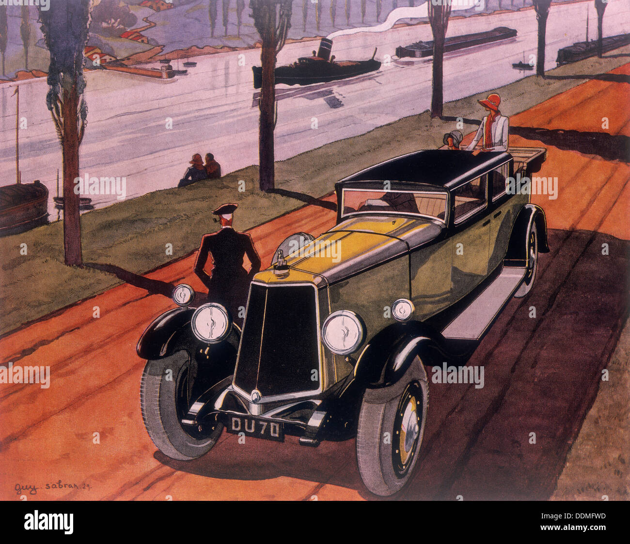 Poster advertising Armstrong Siddeley cars, 1930. Artist: Guy Sabran ...