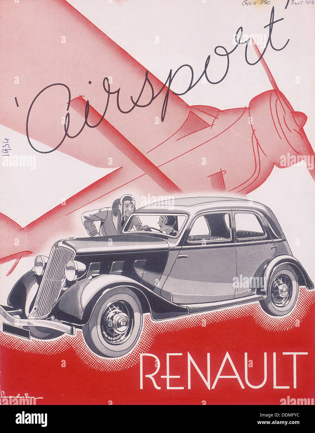 Vintage french automobile poster hi-res stock photography and images ...