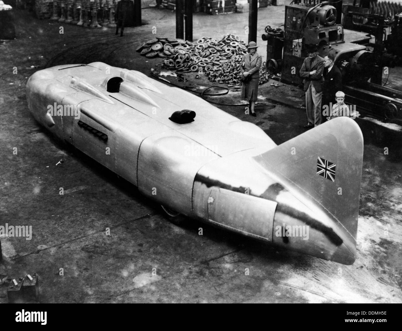 Captain George Eyston's 'Thunderbolt' car, 1937. Artist: Unknown Stock ...