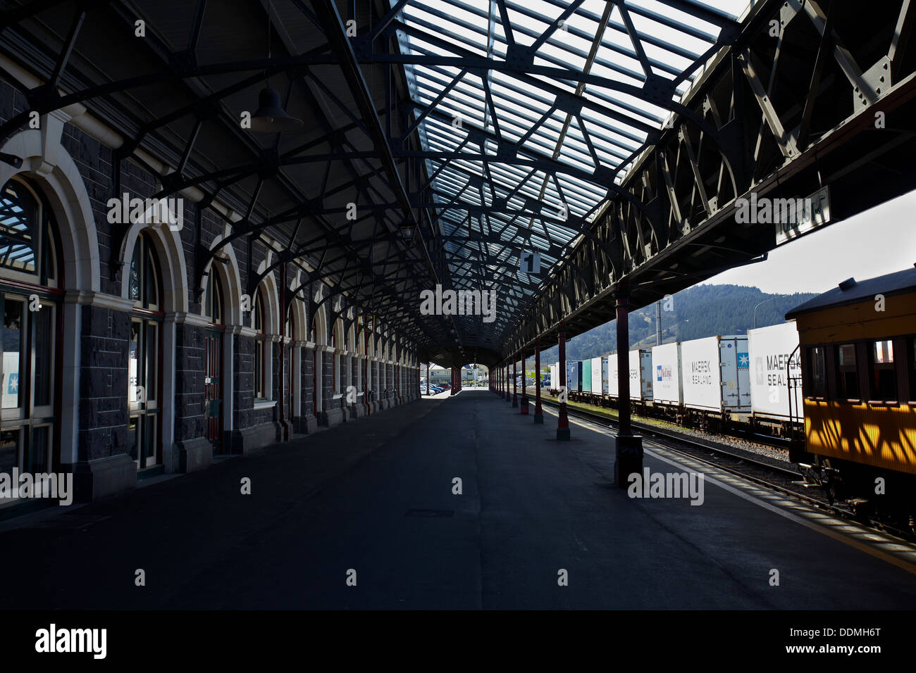Historic Railway Station Platform, Dunedin, South Island, New Zealand ... Historic Railway Station Platform, Dunedin, South Island, New Zealand ...
