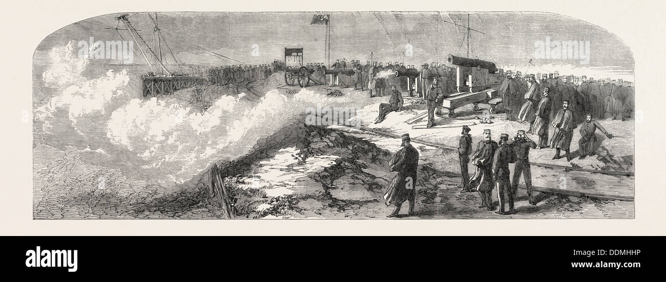 THE VOLUNTEER ARTILLERY AT SHOEBURYNESS: FIRING FOR THE PRINCE OF WALES ...