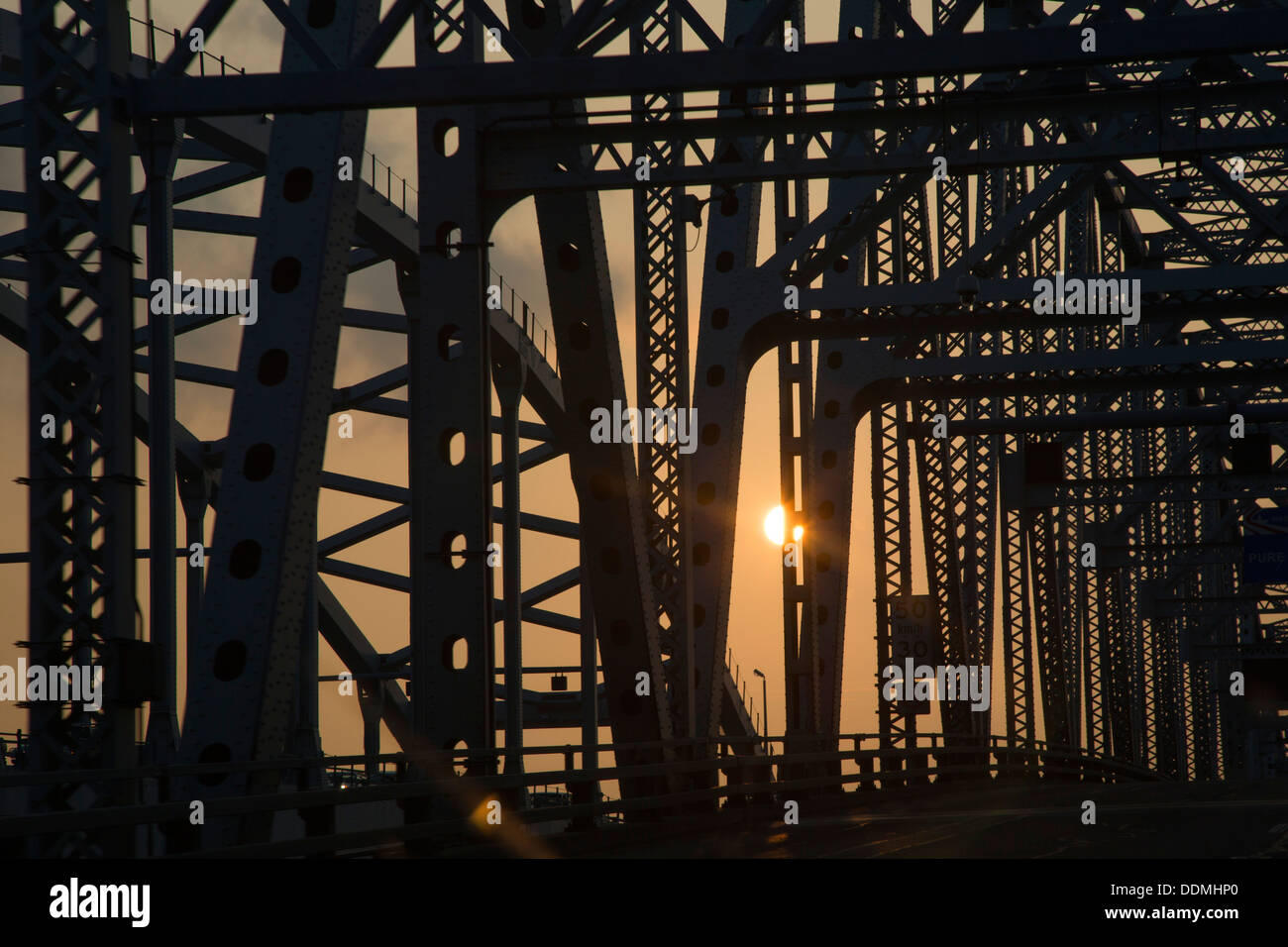 Sarnia, Ontario Canada - The Blue Water Bridge over the St. Clair River ...