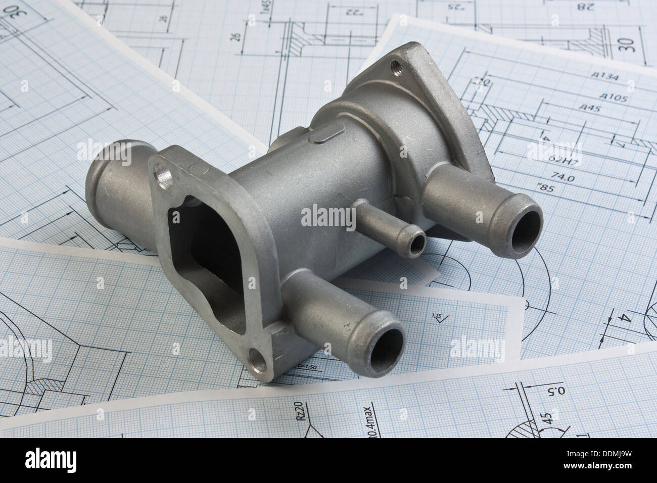 automotive parts and drawing Stock Photo - Alamy