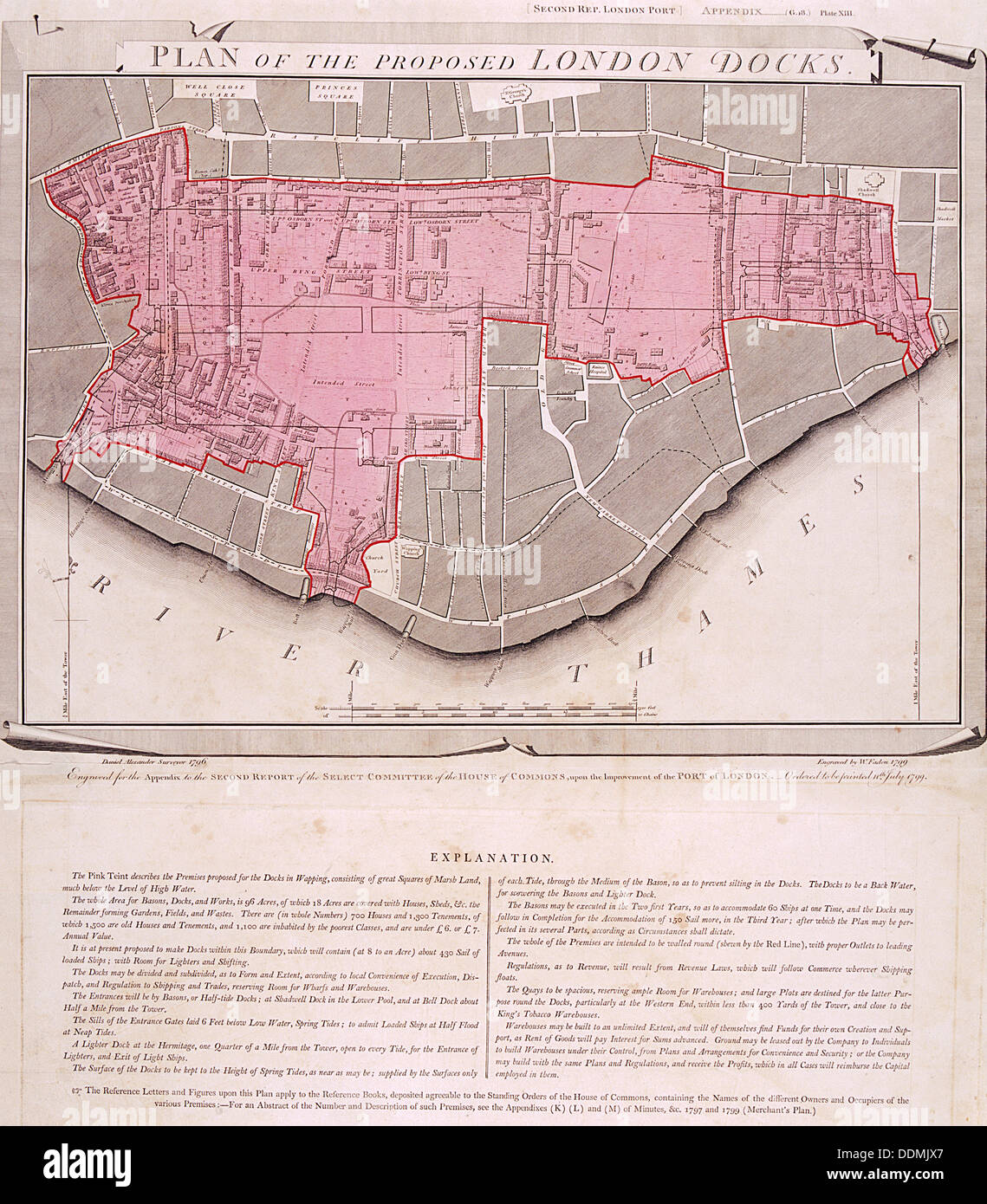 Plan of the proposed london docks hi-res stock photography and images ...