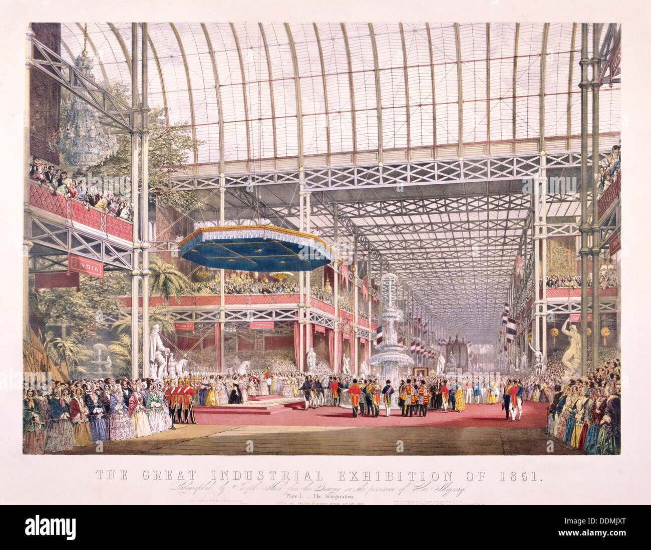 Great Exhibition, Crystal Palace, Hyde Park, London, 1851. Artist ...