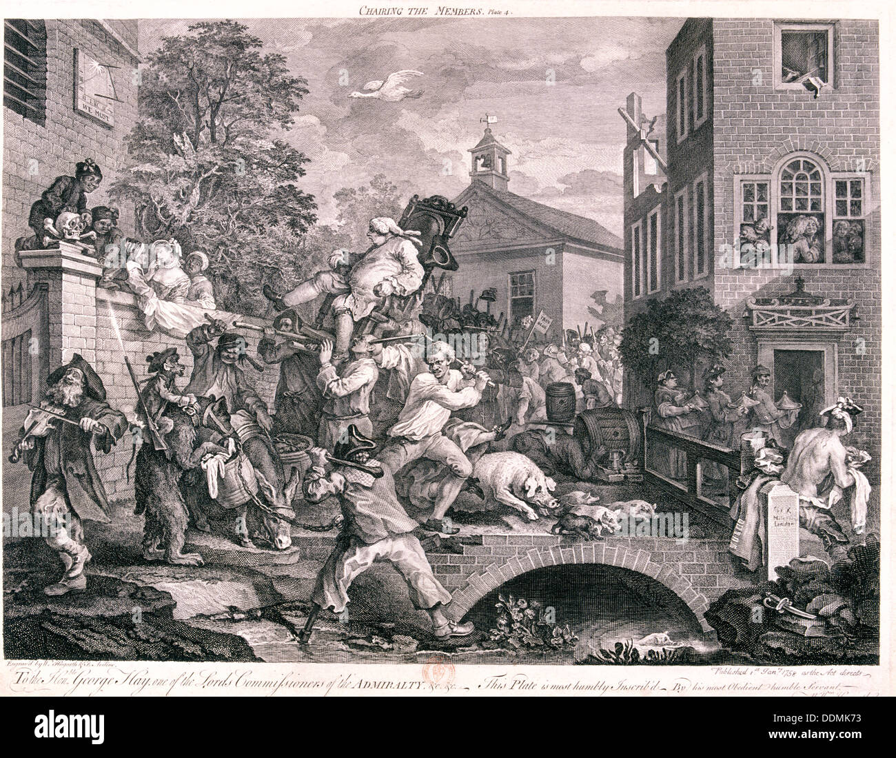 'Chairing the Members', 1758. Artist: F Aviline Stock Photo - Alamy