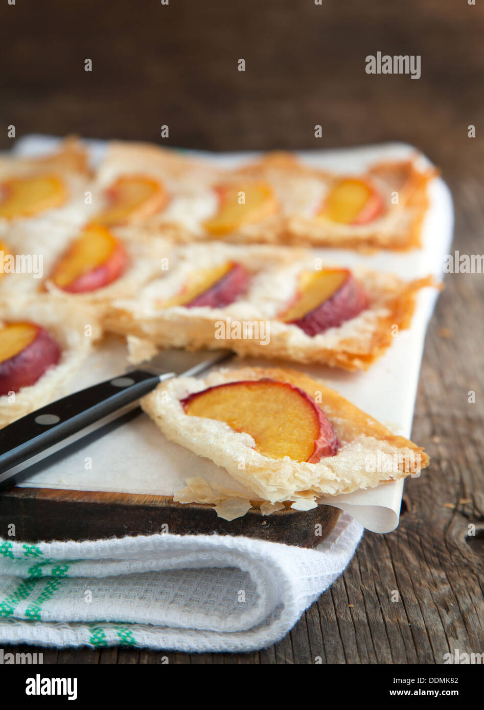 Phyllo Tart with Sugared Peashes Stock Photo - Alamy