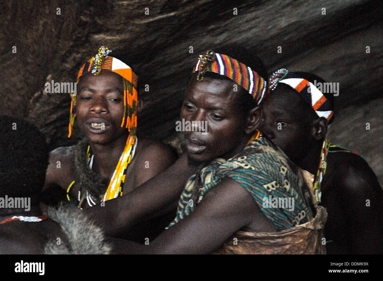 The Hadza (Hadzabe) tribe of Lake Eyasi Tanzania collection Stock Photo ...