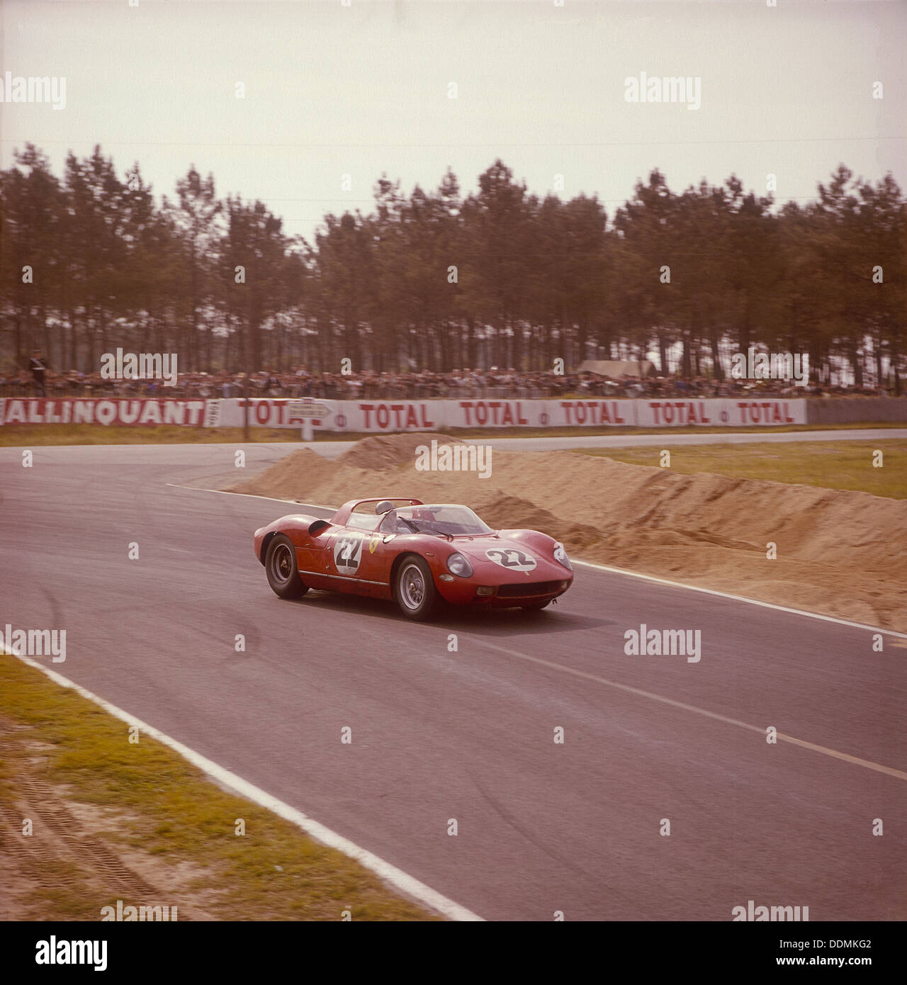 A Ferrari 250 P at Le Mans, France, 1963. Artist: Unknown Stock Photo ...
