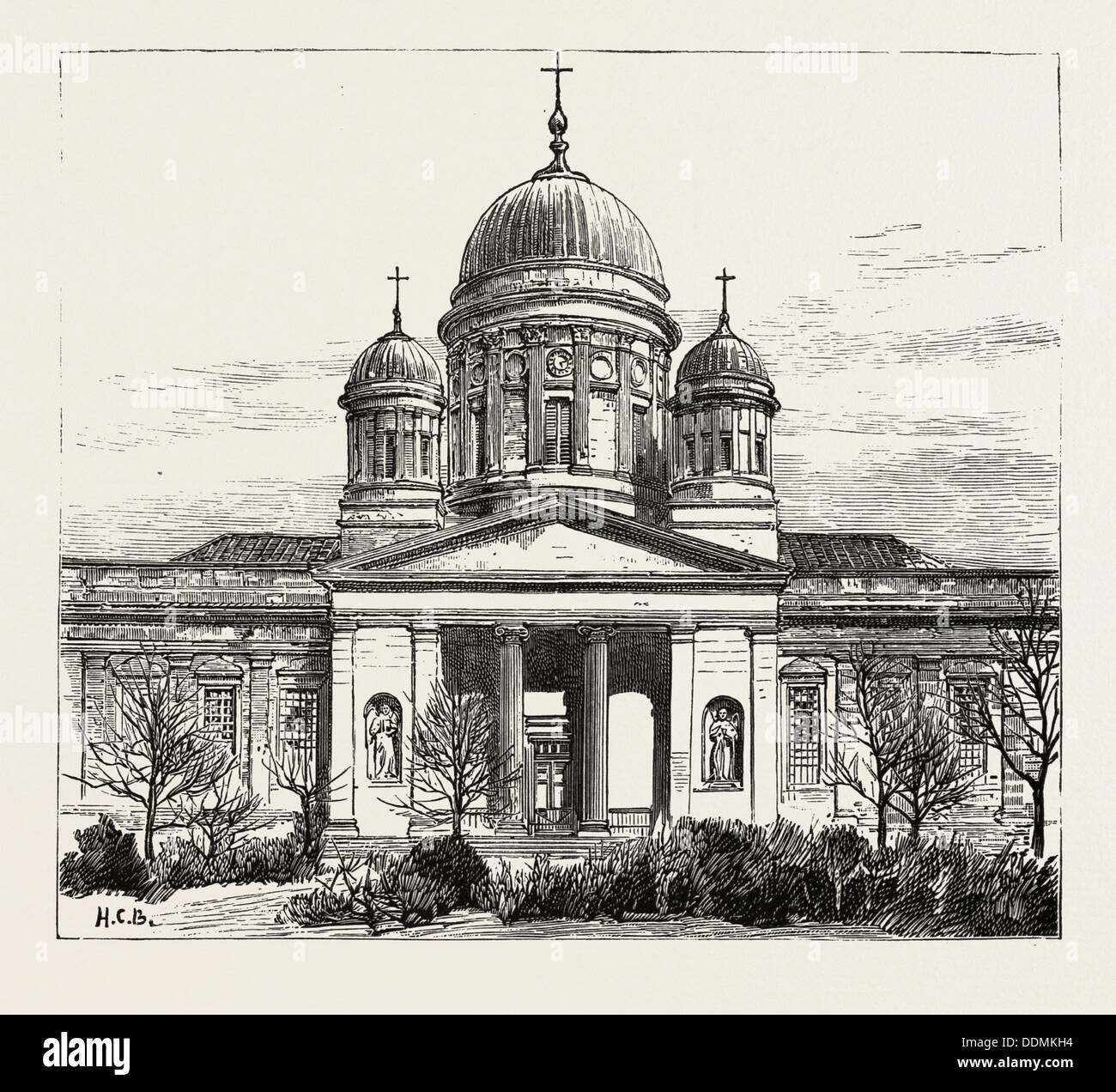 THE CATHEDRAL, BERLIN, WHERE THE BODY OF THE LATE EMPEROR LAY IN STATE ...