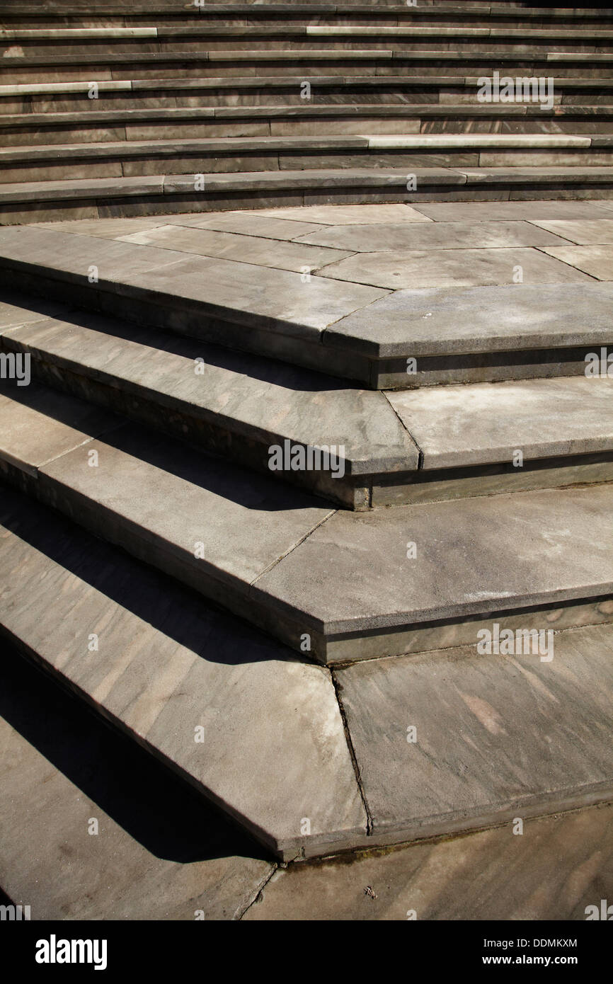 Stairs of St Paul's Cathedral, Octagon, Dunedin, South Island, New ...