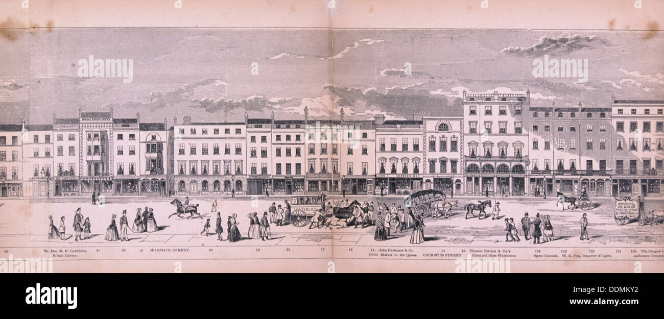 Panorama of London, 1849. Artist: George C Leighton Stock Photo - Alamy