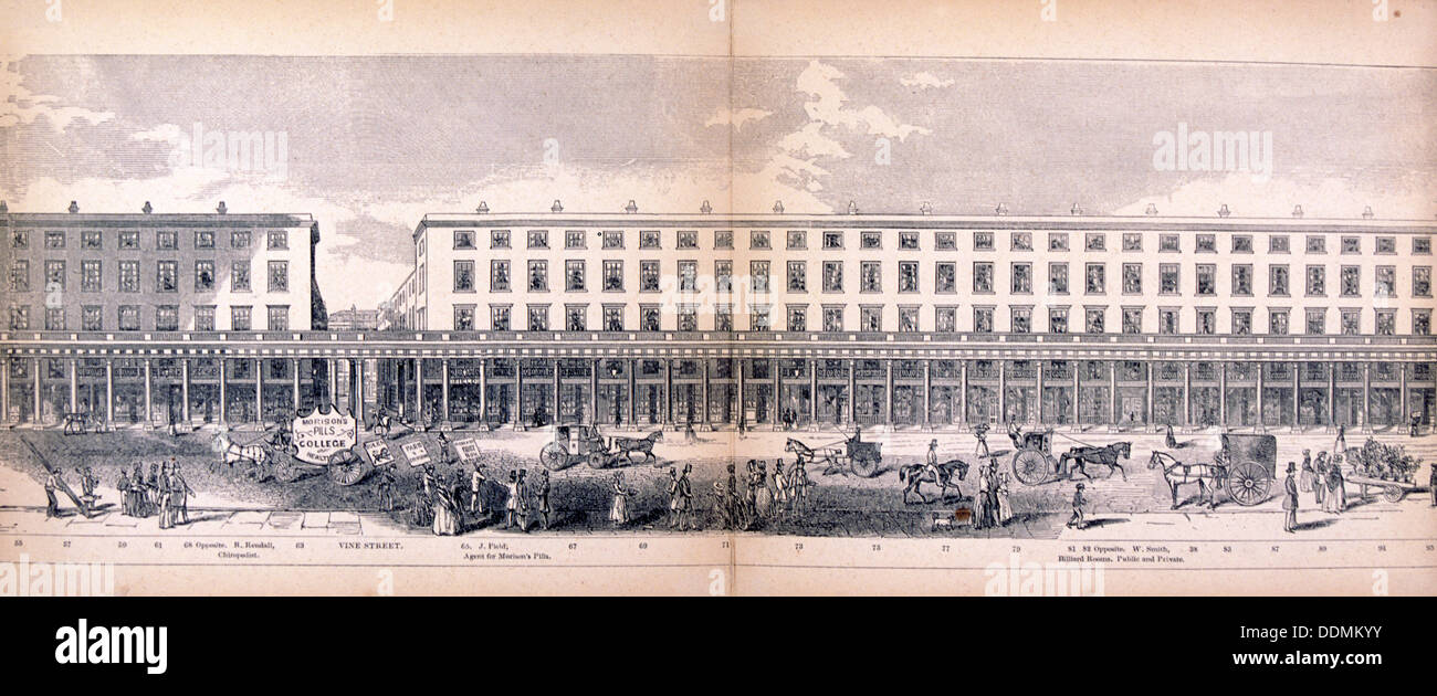 Panorama of London, 1849. Artist: George C Leighton Stock Photo - Alamy