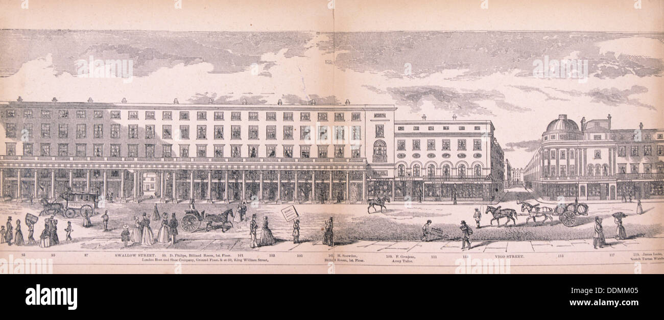 Panorama of London, 1849. Artist: George C Leighton Stock Photo - Alamy