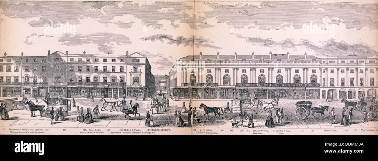 Panorama of London, 1849. Artist: George C Leighton Stock Photo - Alamy