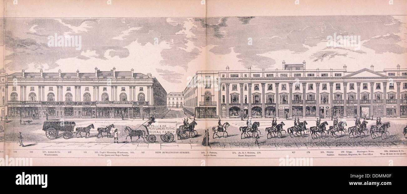 Panorama of London, 1849. Artist: George C Leighton Stock Photo - Alamy