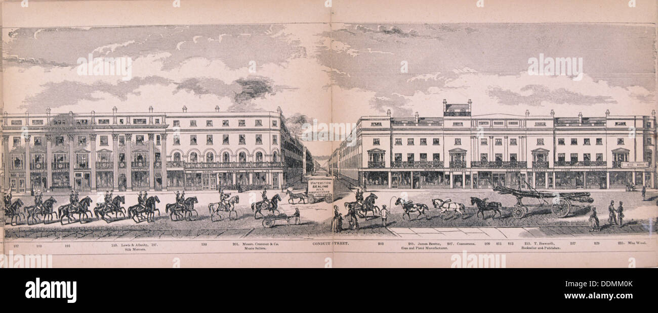 Panorama of London, 1849. Artist: George C Leighton Stock Photo - Alamy