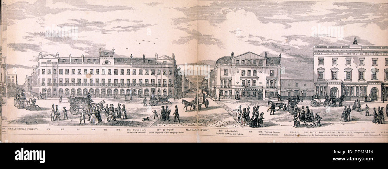 Panorama of London, 1849. Artist: George C Leighton Stock Photo - Alamy