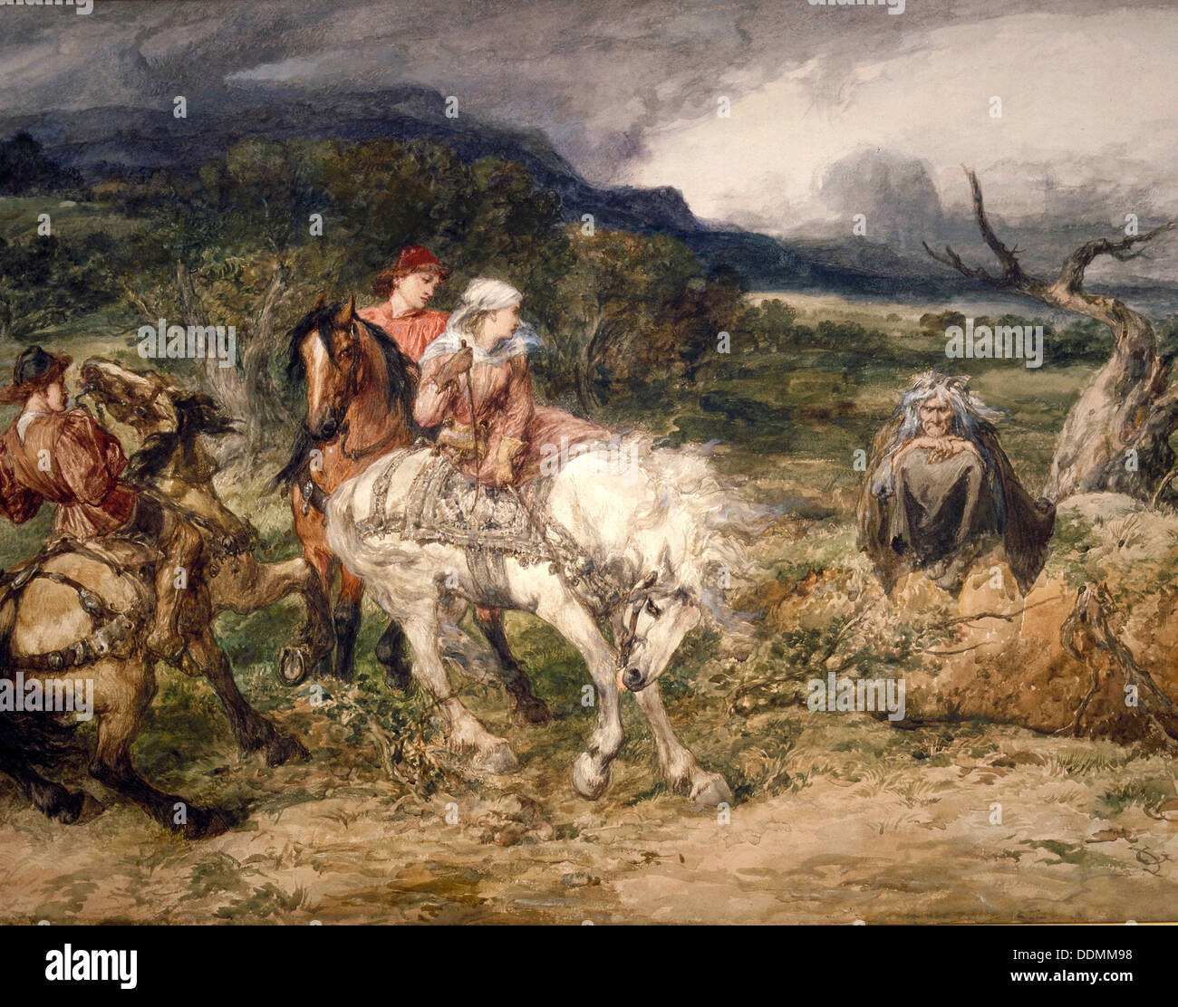 'The Witch', 1889. Artist: Sir John Gilbert Stock Photo - Alamy