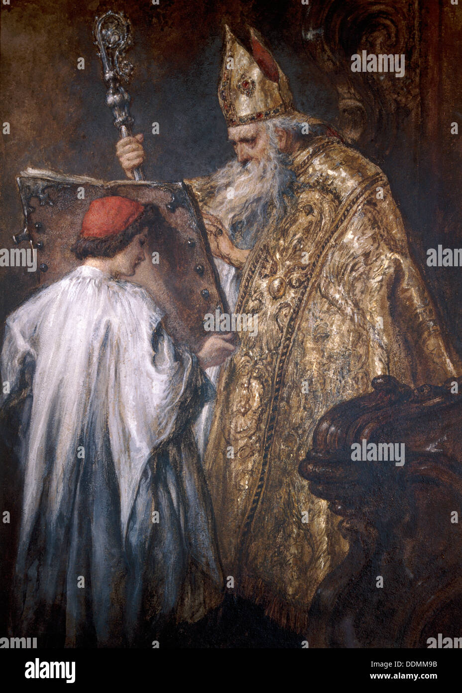 'A Bishop', 1889. Artist: Sir John Gilbert Stock Photo - Alamy