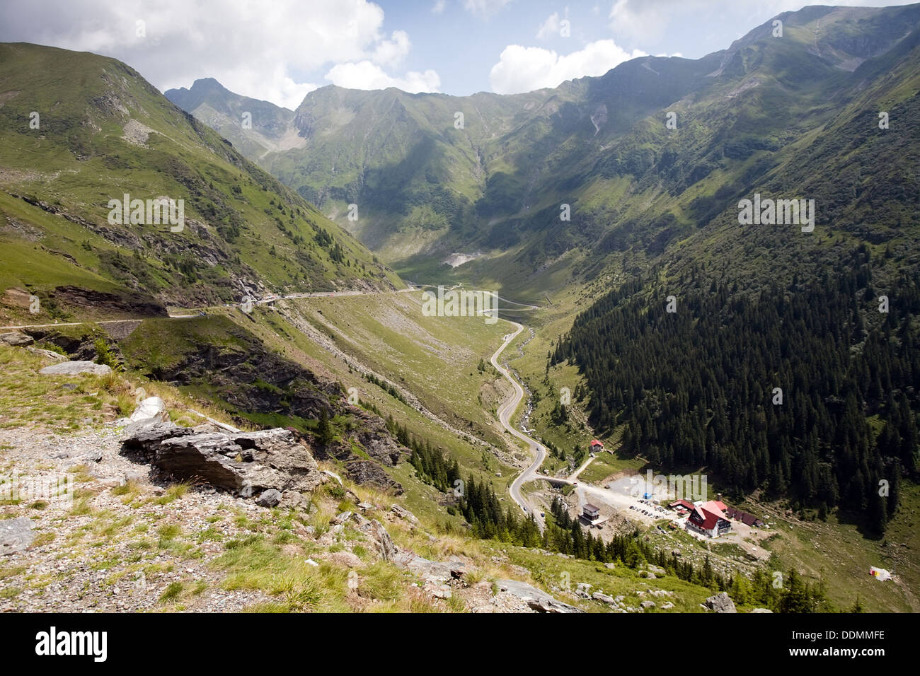 Transfagarasan Romanian highway: scenic mountain road Stock Photo - Alamy