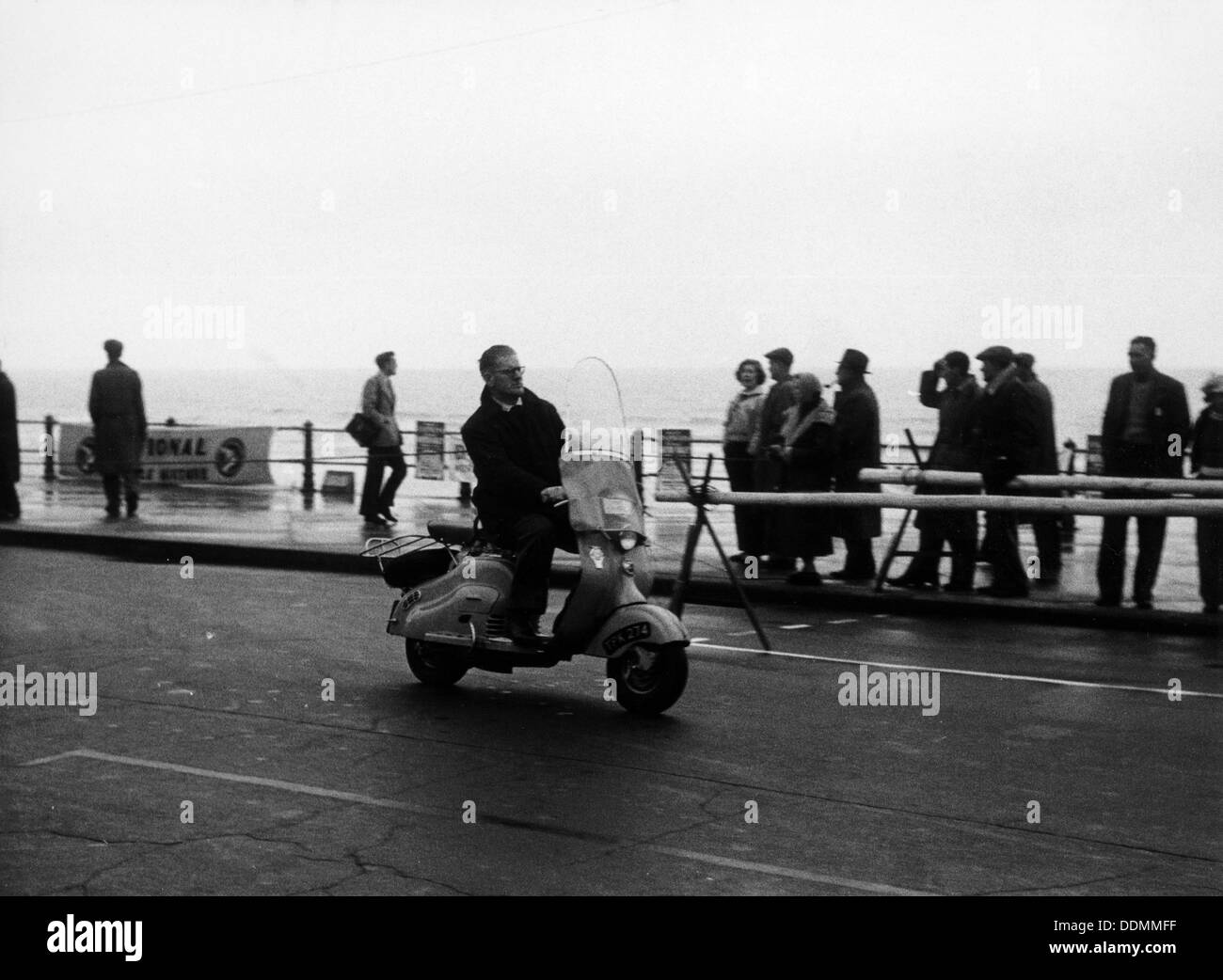 Man on lambretta scooter taking hi-res stock photography and images - Alamy