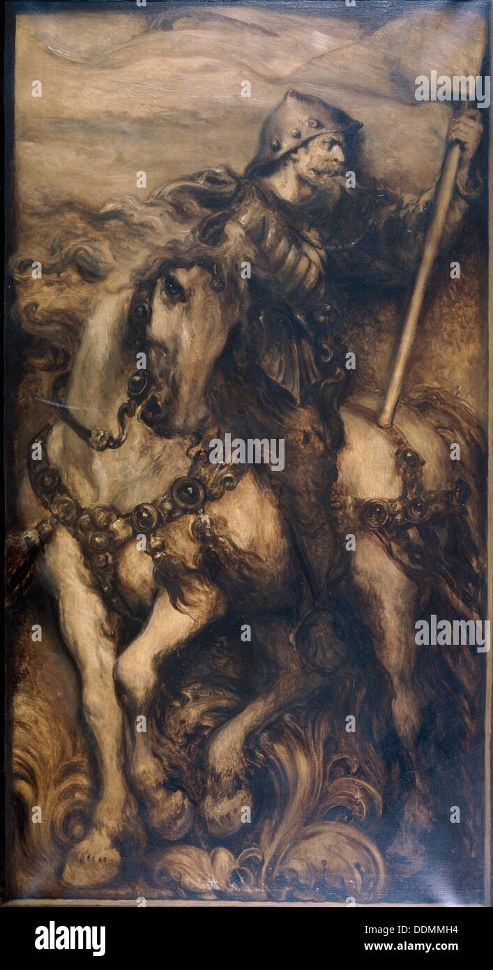 'A Standard Bearer', 1886. Artist: Sir John Gilbert Stock Photo - Alamy