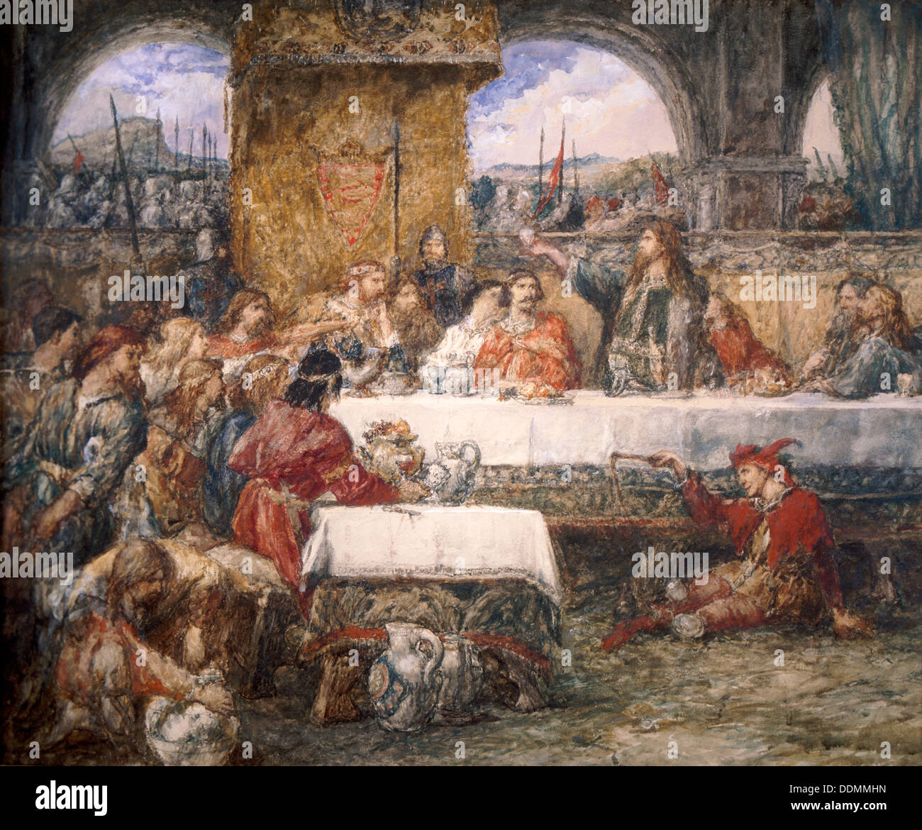 'Cedric's Toast', 1859. Artist: Sir John Gilbert Stock Photo - Alamy