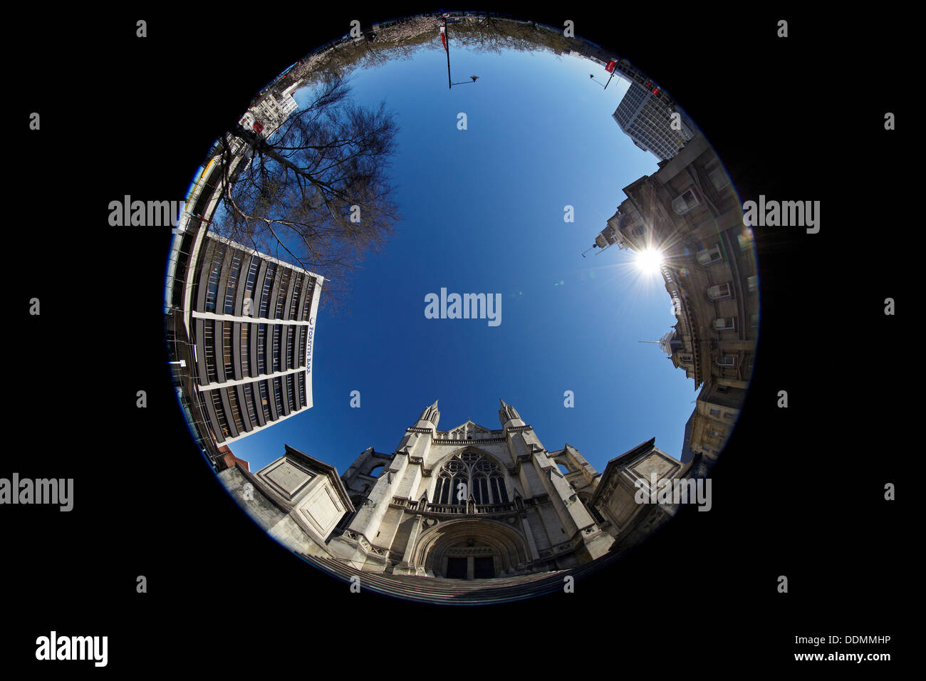 St Paul's Cathedral and Municipal Chambers Clock Tower, Octagon ...