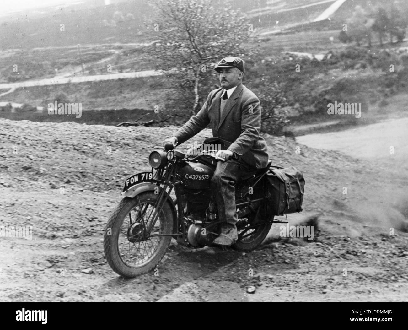 1940 BSA motorbike, (c1940?). Artist: Unknown Stock Photo - Alamy