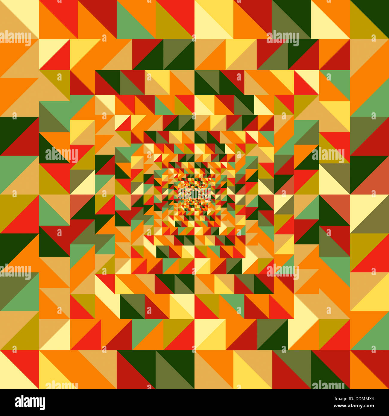 Abstract visual effect. Fall season geometric elements seamless pattern ...