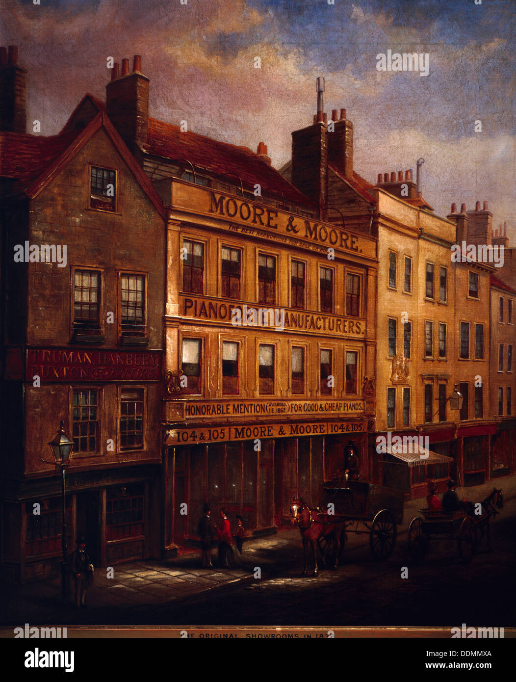 Bishopsgate, London, in 1871, (1872). Artist: Walter Riddle Stock Photo ...