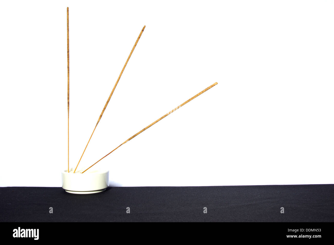 Three Incense on White Background Landscape Stock Photo - Alamy