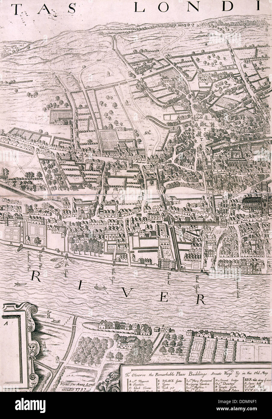 Tudor map london hi-res stock photography and images - Alamy