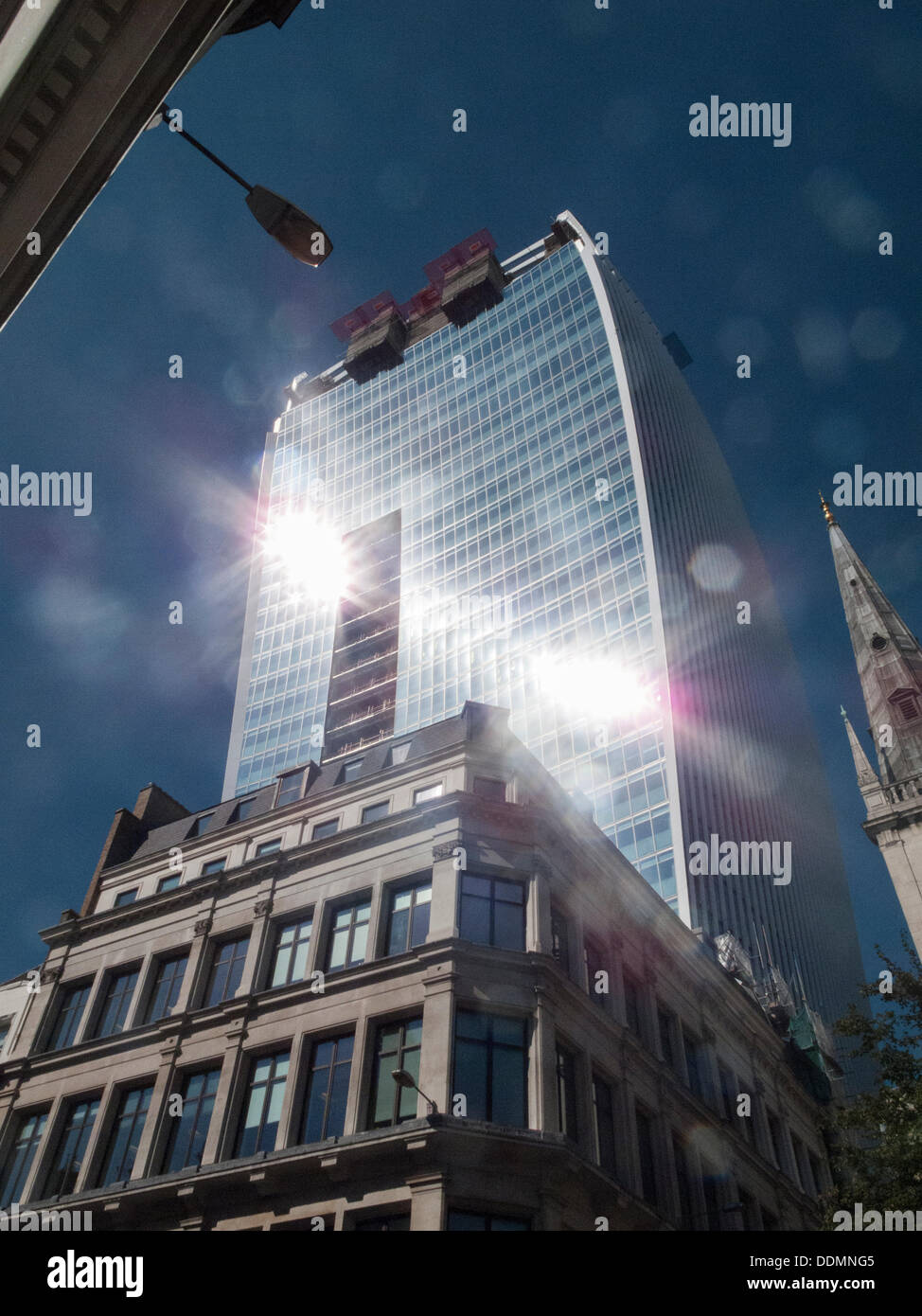 Skyscraper buildings on fenchurch street in london hi-res stock ...