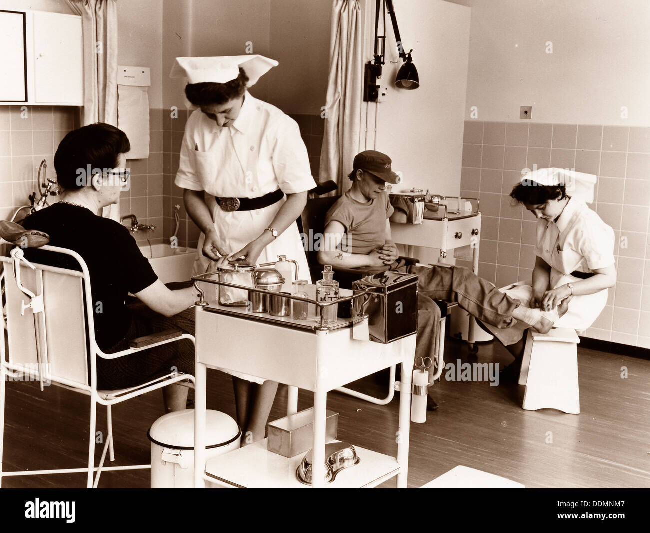 Rowntree surgery, Rowntree Factory, York, Yorkshire, 1965. Artist ...