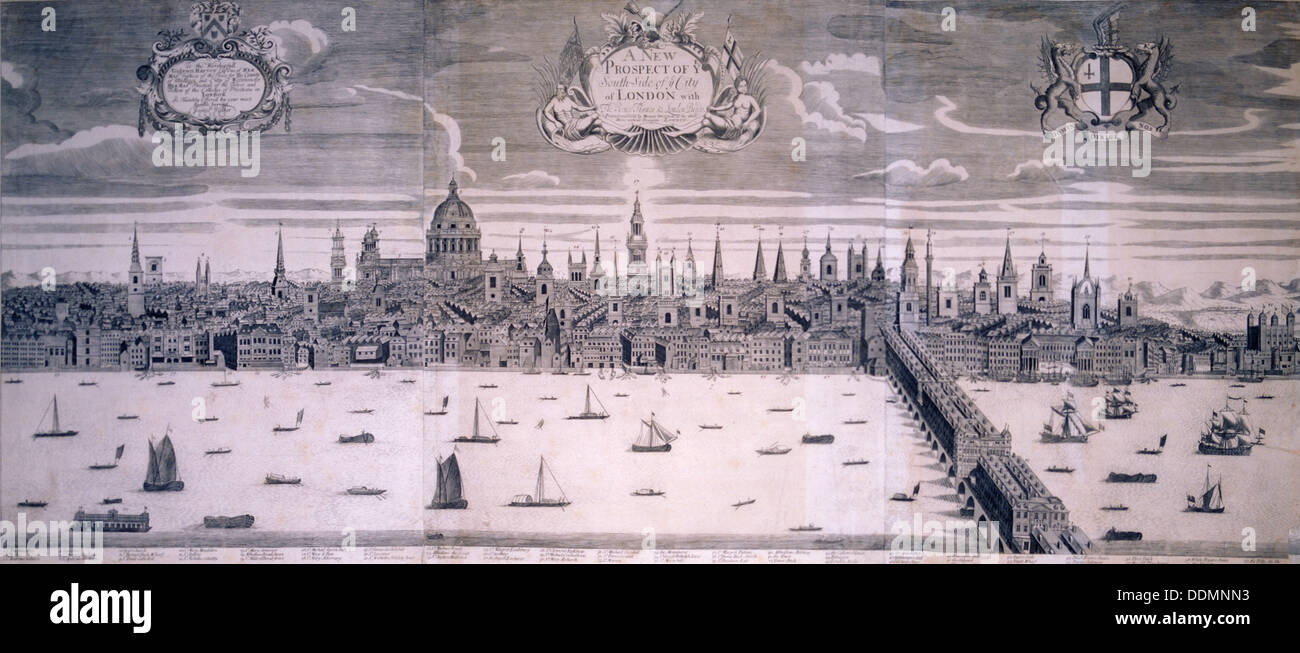 City of London, c1710. Artist: Anon Stock Photo - Alamy