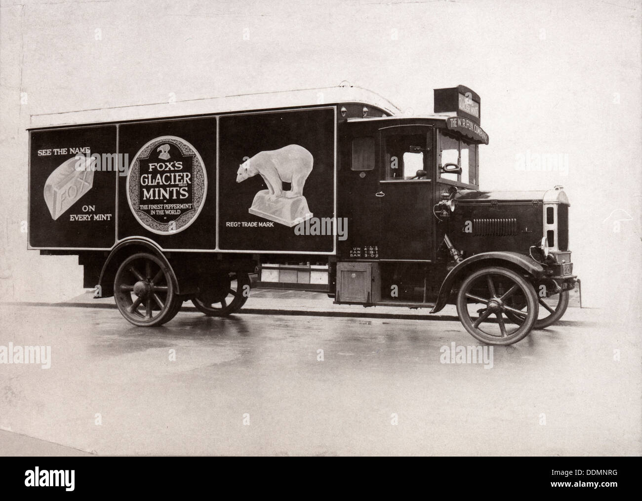 Lorry in Fox's Glacier Mints livery, 1925. Artist: Unknown Stock Photo ...