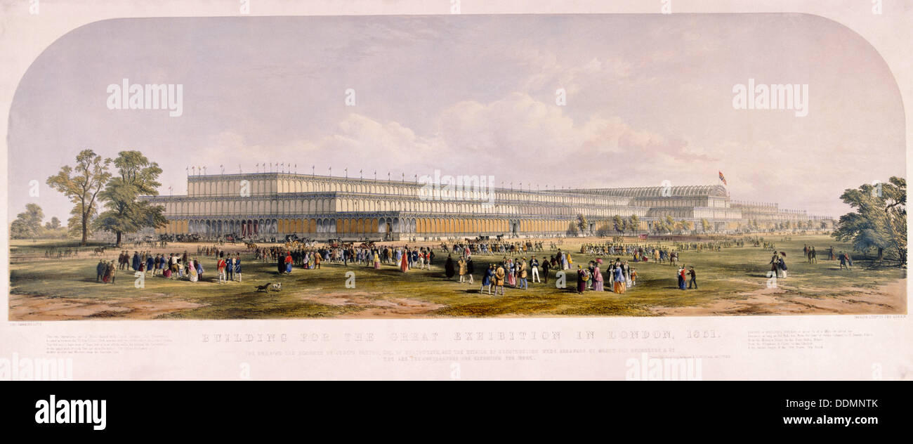 Great Exhibition, Hyde Park, London, 1851. Artist: George Hawkins Stock ...