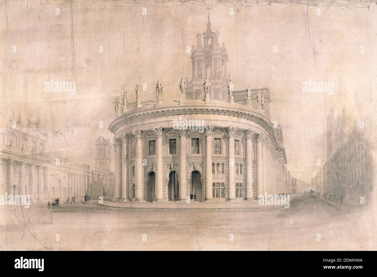 Royal Exchange, London, 1838. Artist: Unknown Stock Photo - Alamy