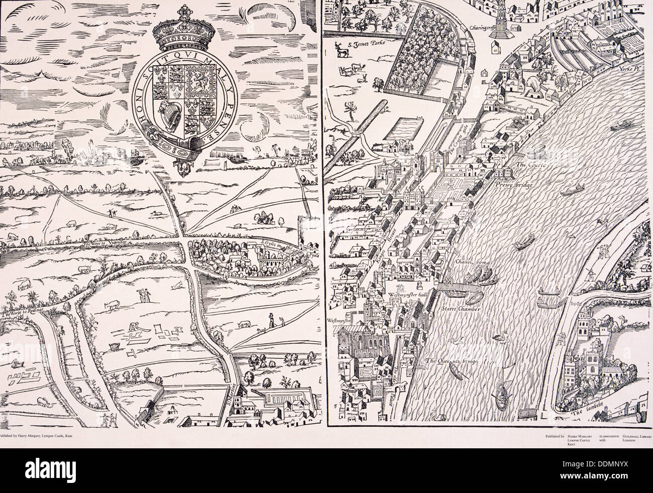 'Agas' Map of London, c1561. Artist: Unknown Stock Photo - Alamy