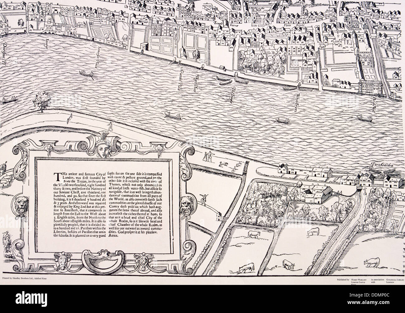 Agas map of london hi-res stock photography and images - Alamy